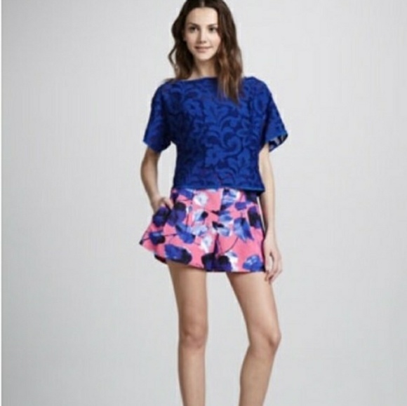 Milly of New York | Shorts | Milly Of New York Floral Susie Shorts ...